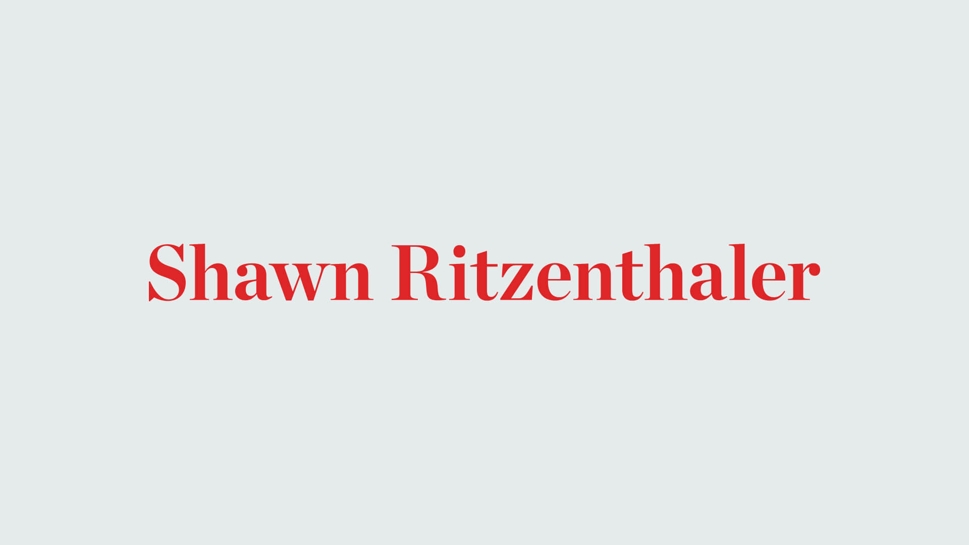 About | Shawn Ritzenthaler